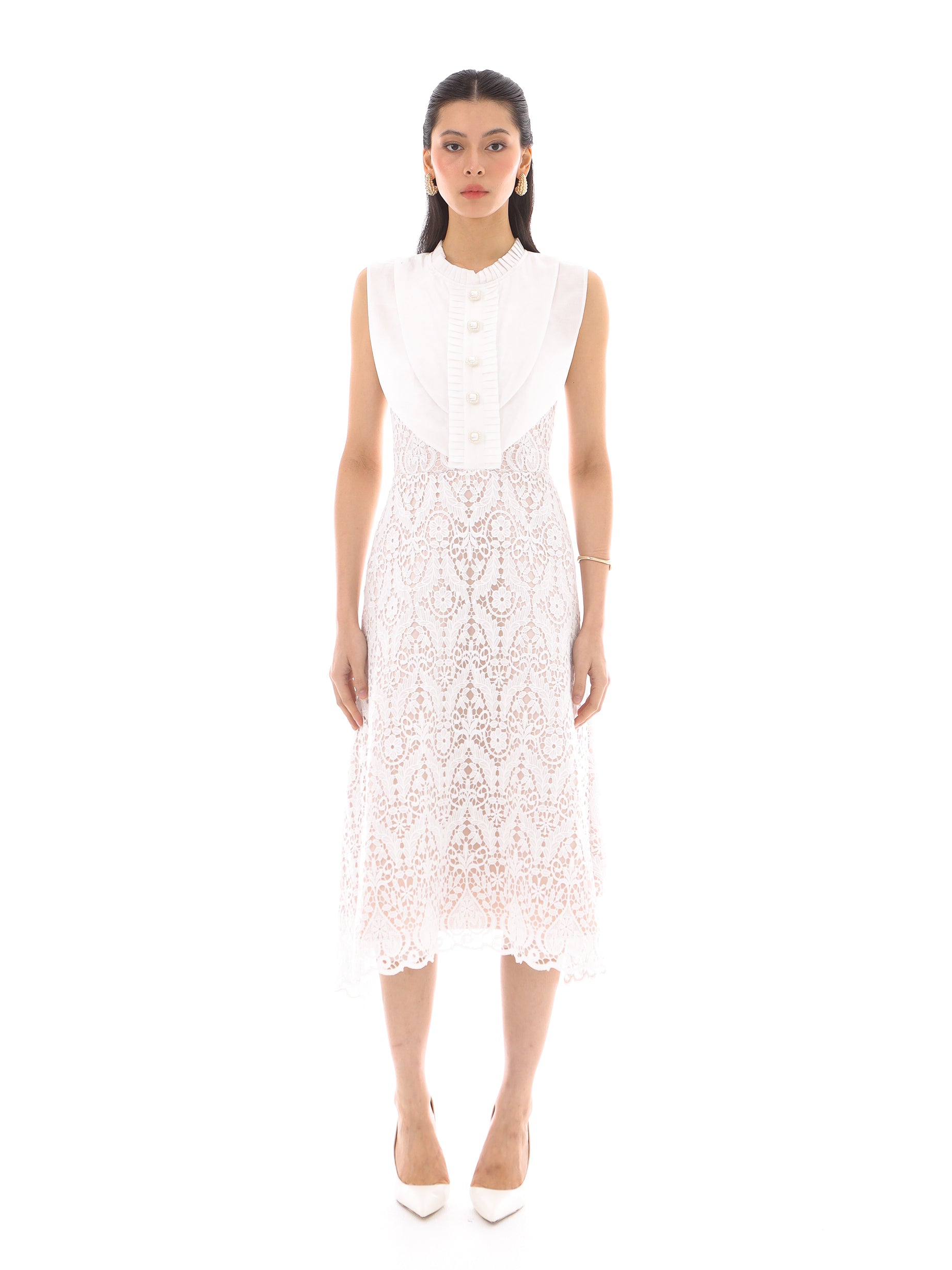 Atomic Dress in White – poshtureofficial